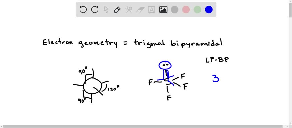 Two different VSEPR structures for SF4 are shown below. For each structure count the total ...