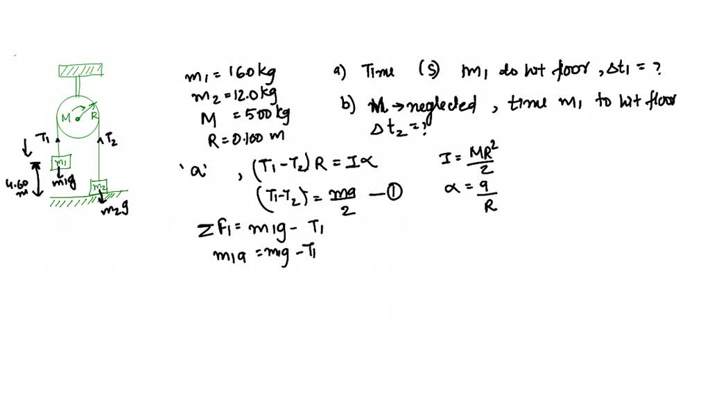 SOLVED: blocks connected cord and the cord hung ouer pulley connected ...