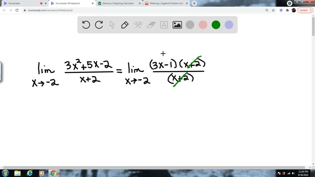 Solved Finding A Limit In Exercises 41 46 Write A Simpler Function 7750