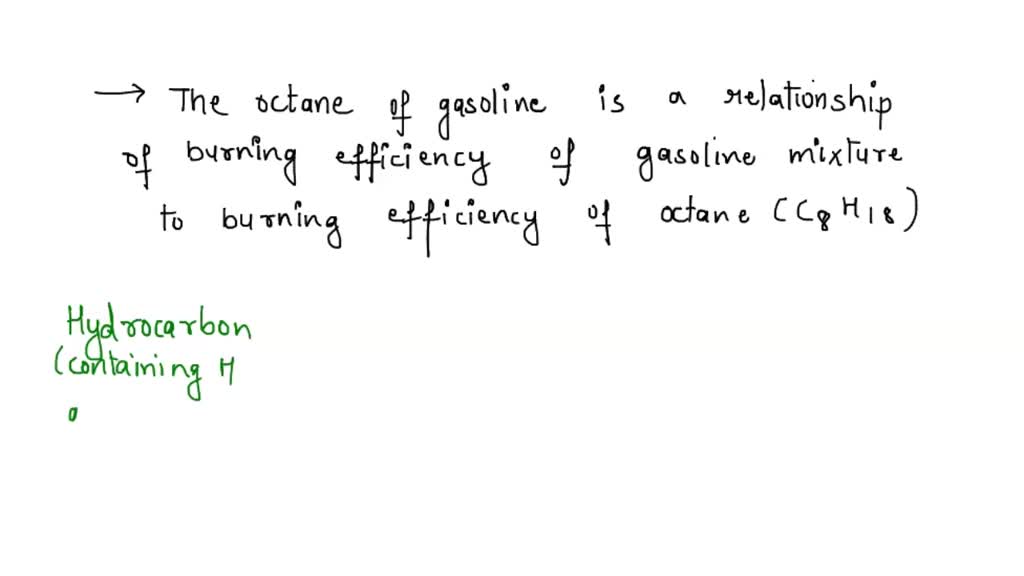 SOLVED: What is the difference between octane and iso-octane? Which has ...