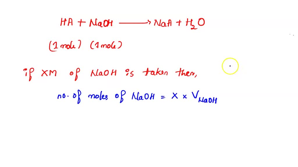 SOLVED: A beaker contains a 25 mL solution of an unknown monoprotic acid that reacts in a 1:1 ...