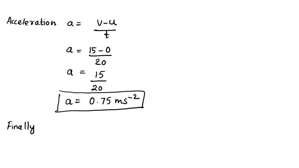 Solved A Bus At Rest Accelerates Uniformly To A Velocity Of 54 Km H In