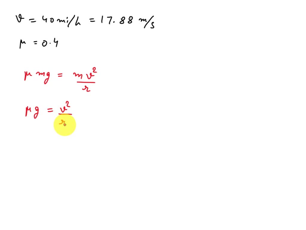 SOLVED: Using WSDOT standards, what is the minimum curve radius for ...