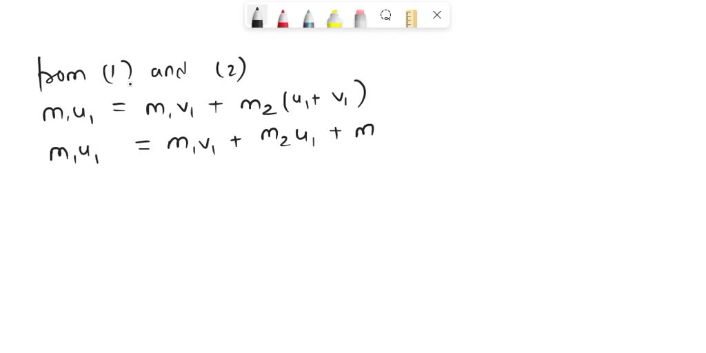 SOLVED: How do you find the final velocities of two objects after collision when you only know ...