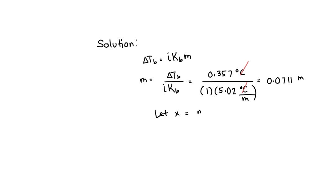 SOLVED: A solution of an unknown nonvolatile electrolyte was prepared by dissolving 0.250 g of a ...