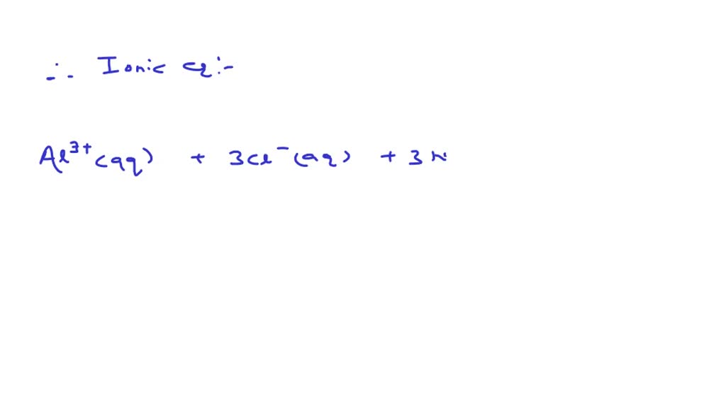SOLVED: Balance the formula equation, and write the ionic and net-ionic ...