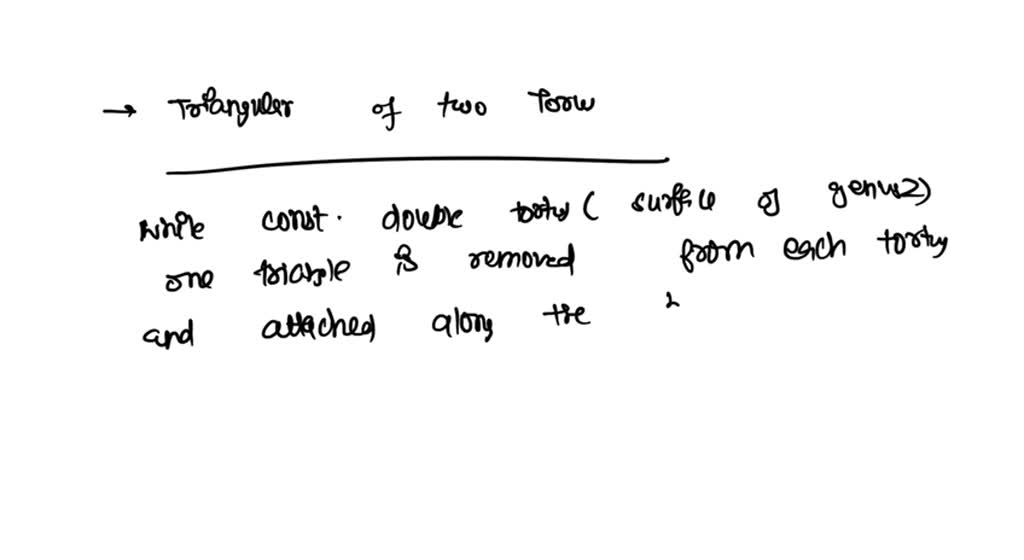 SOLVED: Example 5: Connected Sum of Two Tori We can glue two tori with ...