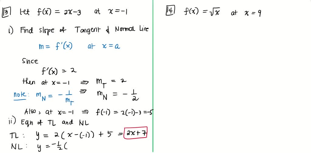 SOLVED Problems 13 14 Find The Equation Of The Tangent Line And SOLVED Problems 13 14 Find The Equation Of The Tangent Line And
