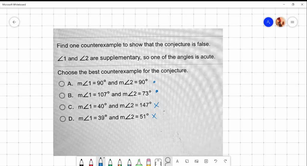 SOLVED: Find one counterexample to show that the conjecture is false ...