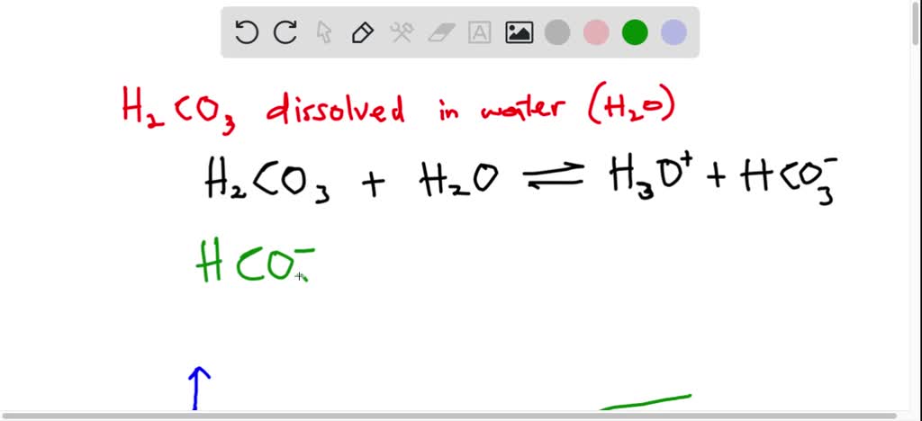 SOLVED: Carbonic acid (H2CO3) is a diprotic acid. Write the pertinent ...