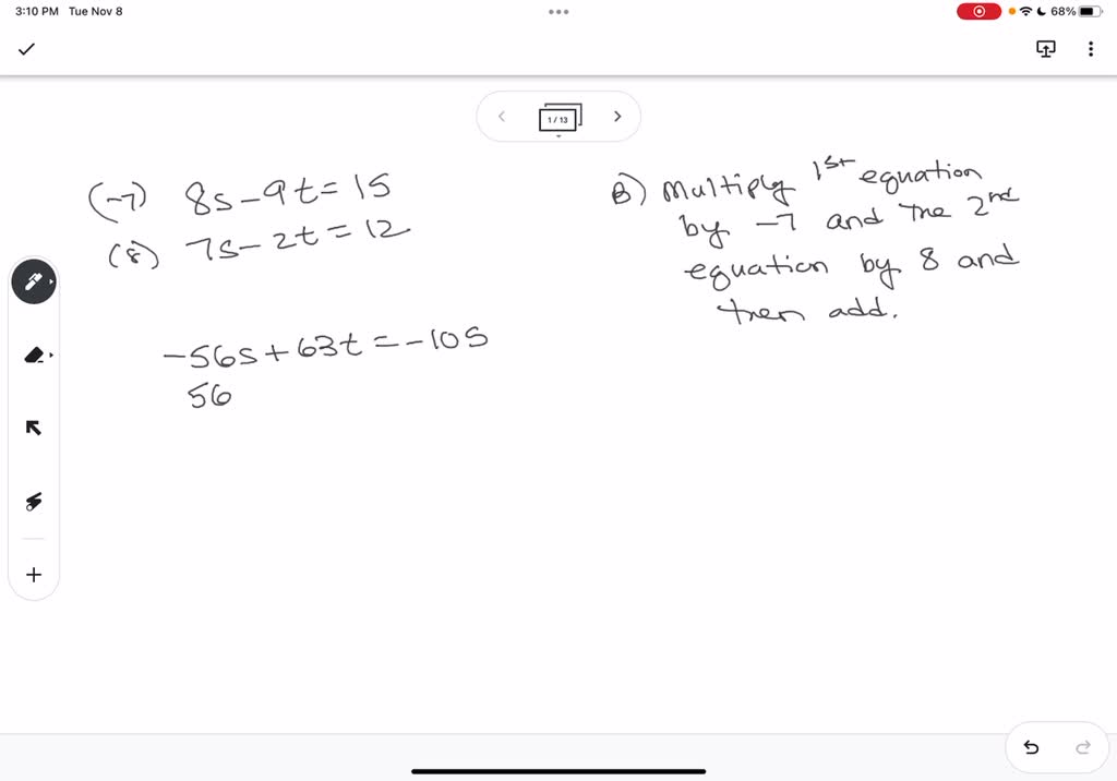SOLVED: Which statement correctly explains how Andre could find the solution to the following ...