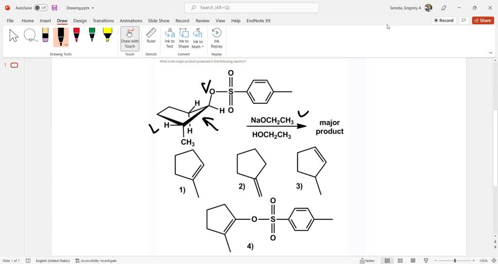 SOLVED: What is the major product produced in the following reaction? H ...
