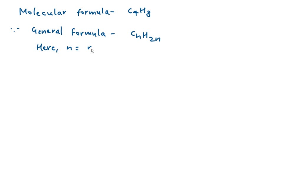 SOLVED: Consider the formula given below. CH3 -CH2 - CH2 - CH- CH2 - CH3 | CH2 -CH3 C4H8 &#1