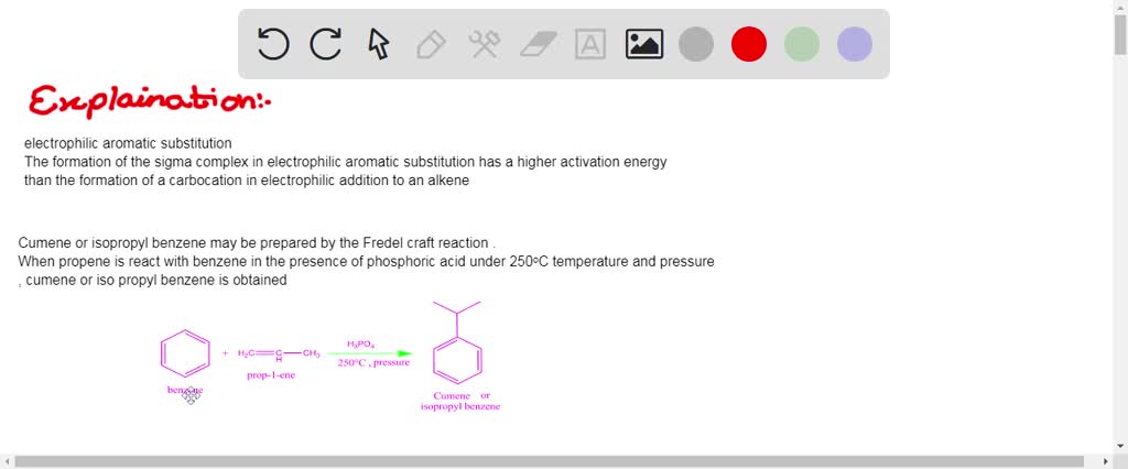 SOLVED: The sigma complex is formed in which reaction? Aromatic ...