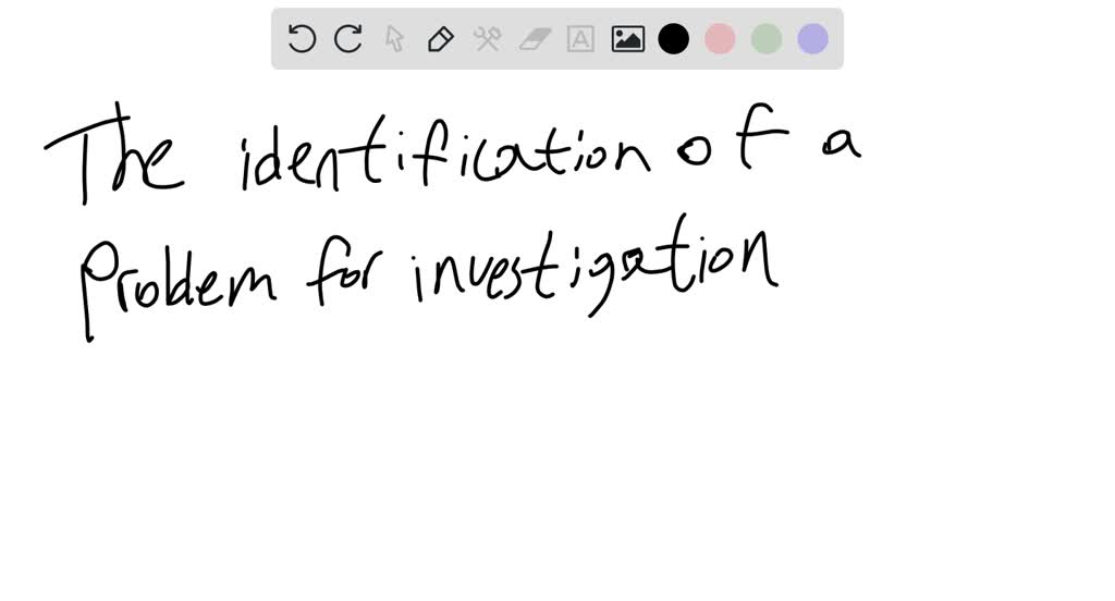 SOLVED: The scientific method begins with A. the development of a ...