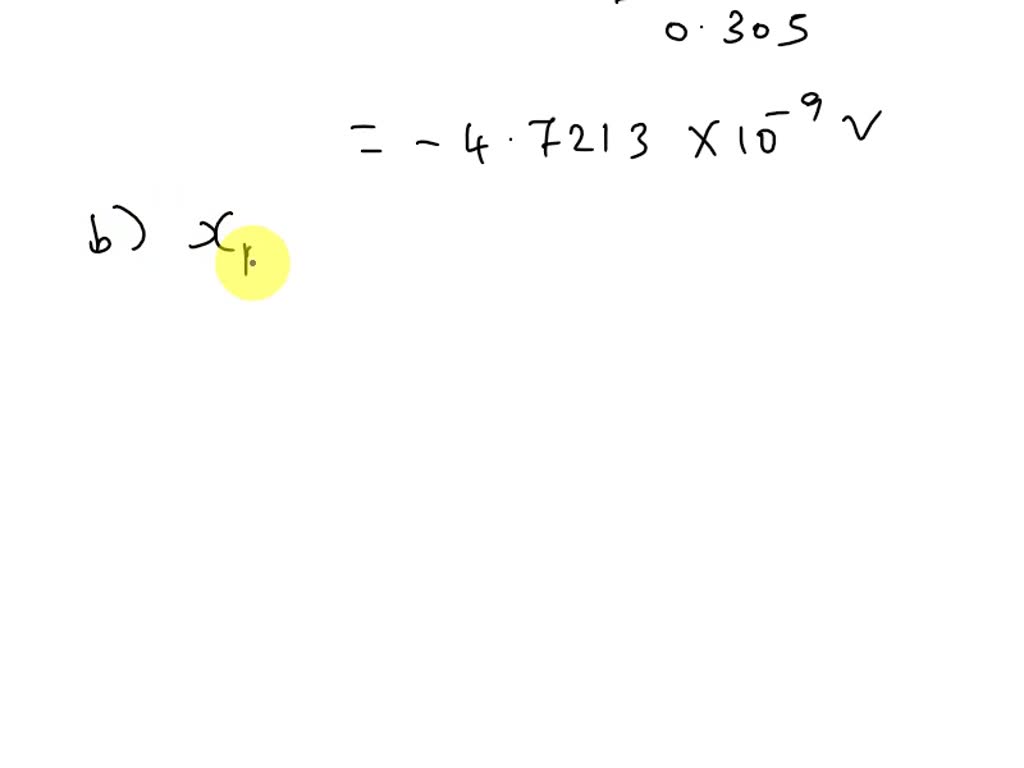 SOLVED: An electron is at the origin Calculate the electric potential ...