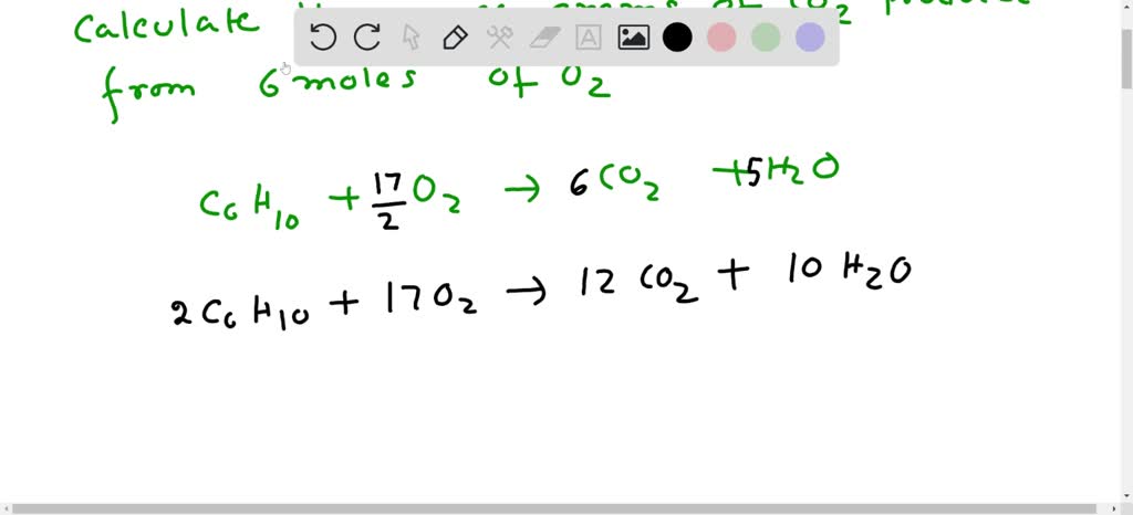 SOLVED: Calculate the number of grams of carbon dioxide produced from 6 moles of oxygen gas ...