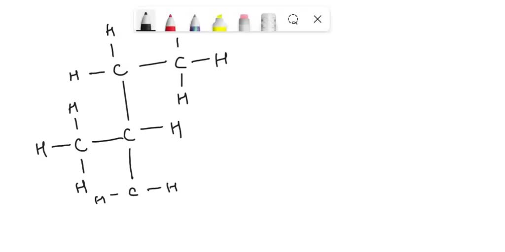 SOLVED: each carbon atom in the maln chain of the 2-methylbutane (CsH,2 ...