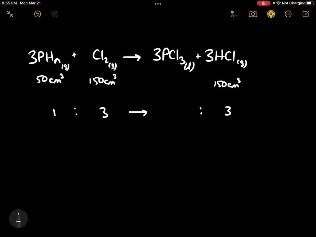 SOLVED: '50cm? ofa gaseous hydride of phosphorus;PH reacts with exactly ...