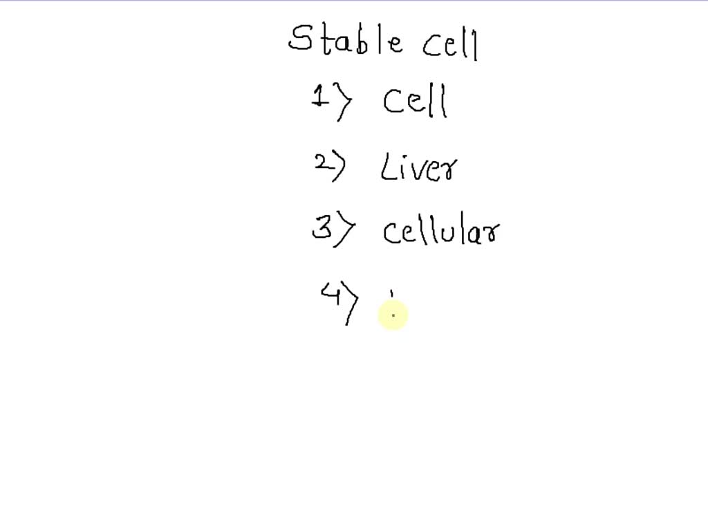 SOLVED: Which of the following cells are NOT classified as either ...