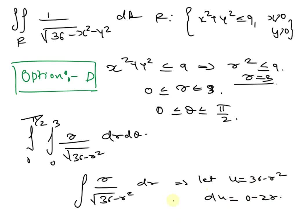 SOLVED: Texts: Sketch the given region of integration R and evaluate ...