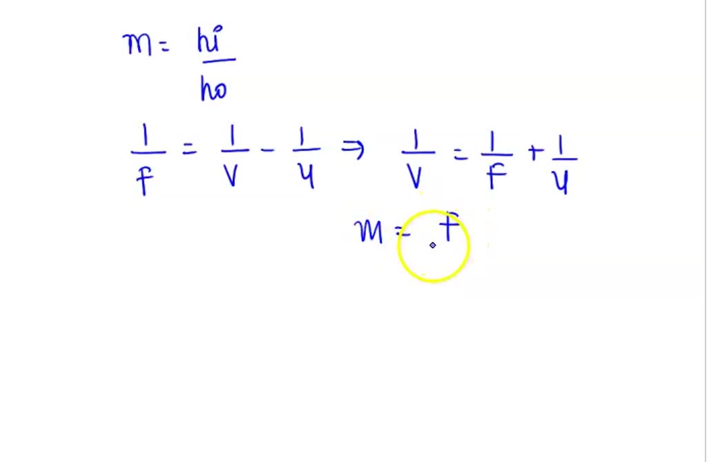 SOLVED: A tree 20 m high is located 40 m from the converging lens of ...