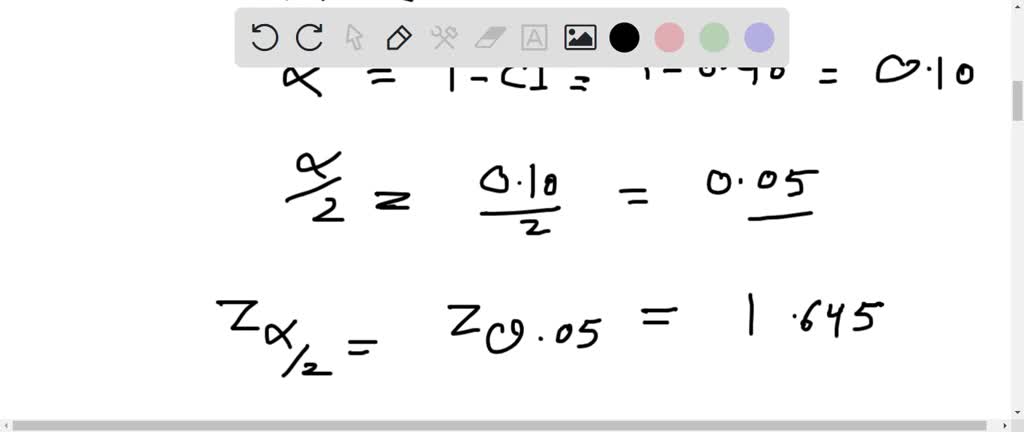 SOLVED: Use the expression in the accompanying discussion of sample ...