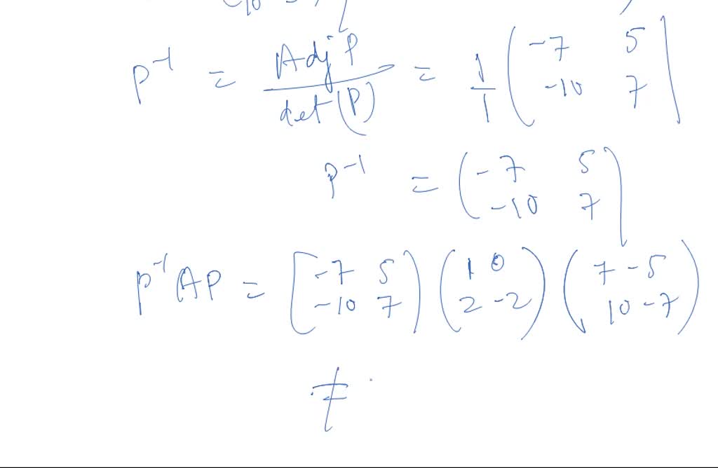 SOLVED: Verify this for A and A = P-1AP. If y is an eigenvector of P, show that x= Py are ...