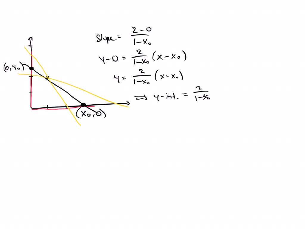 SOLVED: A right triangle is formed in the first quadrant by the x -and ...