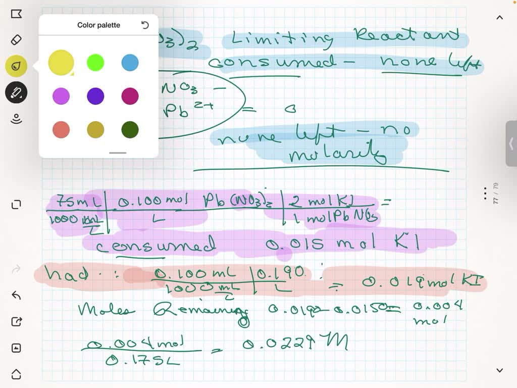 SOLVED: Astudent does an experiment t0 determine the Mlead nitrate ...