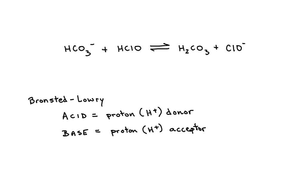 SOLVED: identify whether each species functions as a Brønsted-Lowry ...