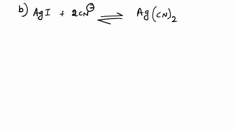 use values of ksp for agi and kf for agcn2 to a calculatethe molar ...