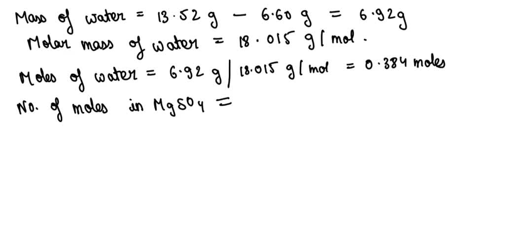 Determining the Formula of a Hydrate Name Chem Worksheet 11-6 Hydrates ...