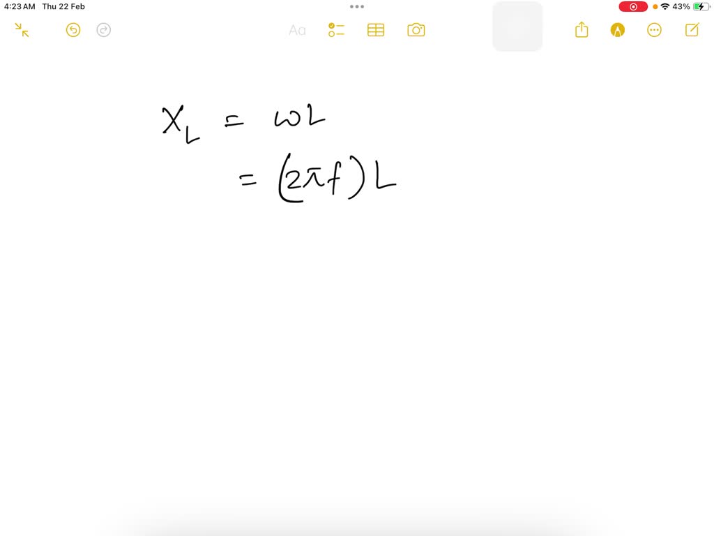 Solved An Alternating Voltage Of 220 V 60 Hz Is Applied Inductor Of Inductance 0 2 Mh The