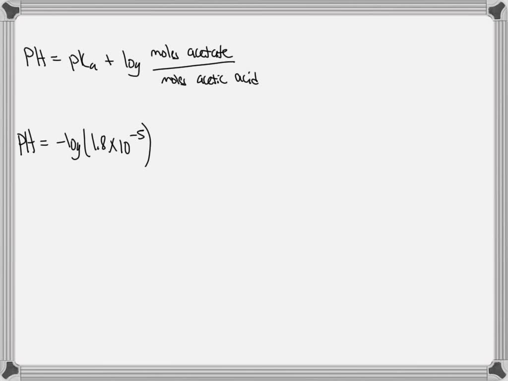 SOLVED: What is the pH of a buffer prepared by adding 30.0 mL of 0.15 M HC2H3O2 (acetic acid) to ...