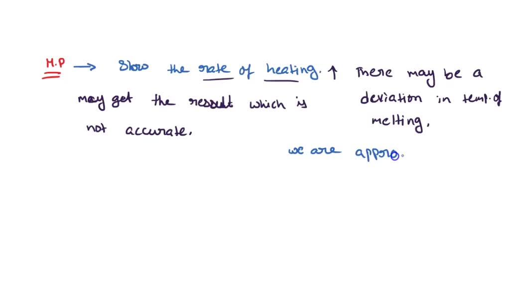 SOLVED: QUESTION 7 Why are melting points reported as range of temperatures instead of a ...