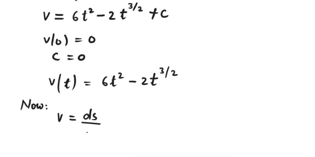 Solved A Particle Is Moving Along A Straight Line With Acceleration A