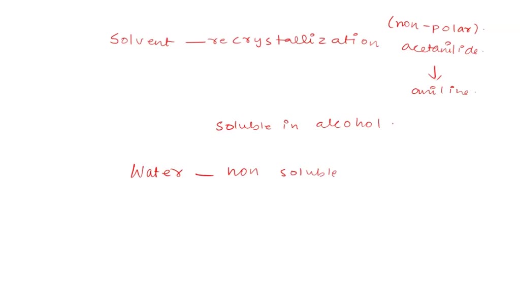 SOLVED: Experiment 4 Post-Lab 1: Which solvent is most suitable for the ...