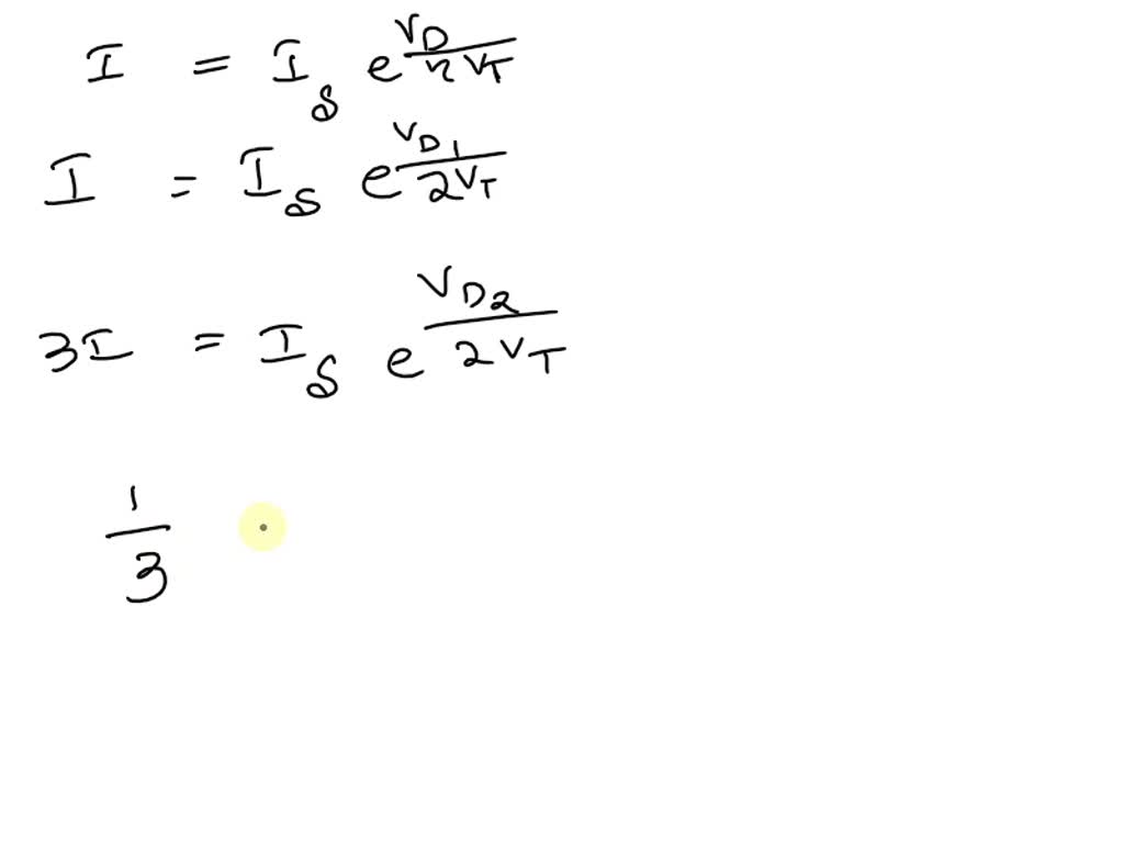 SOLVED: QUESTION 4 Using approximate Boltzmann diode equation, find the ...