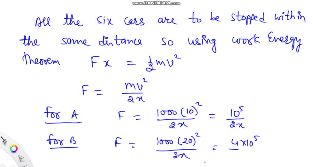 SOLVED: At the right are six cars that are moving along horizontal ...