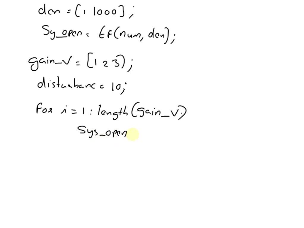 Solved Please Use Matlab To Solve It And Show The Closed And Open Loop Response You Should Put