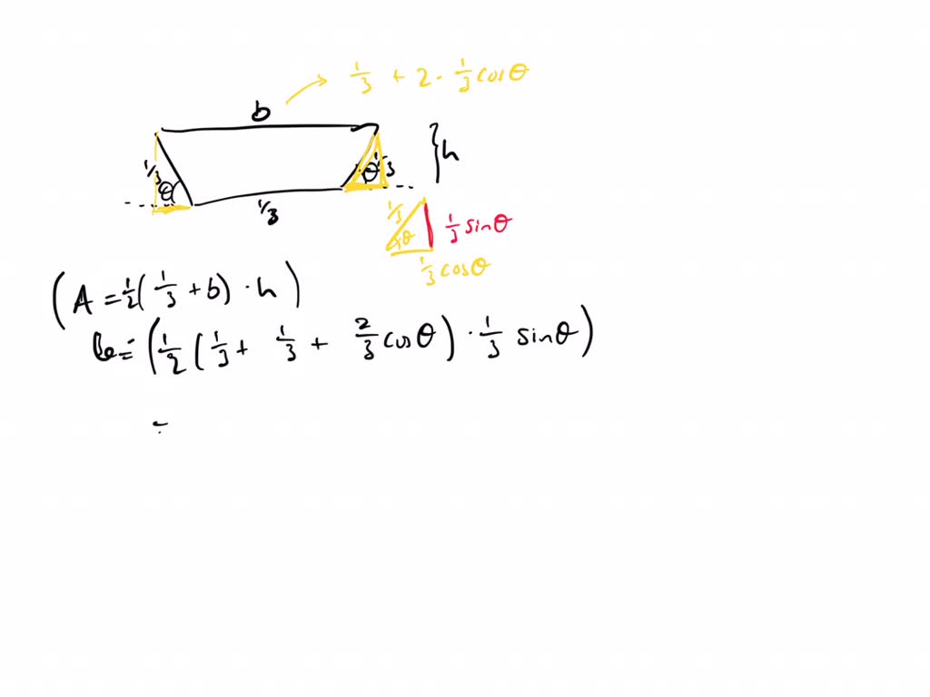 SOLVED: 5 A trapezoidal gutter is to be made from a long strip of metal ...