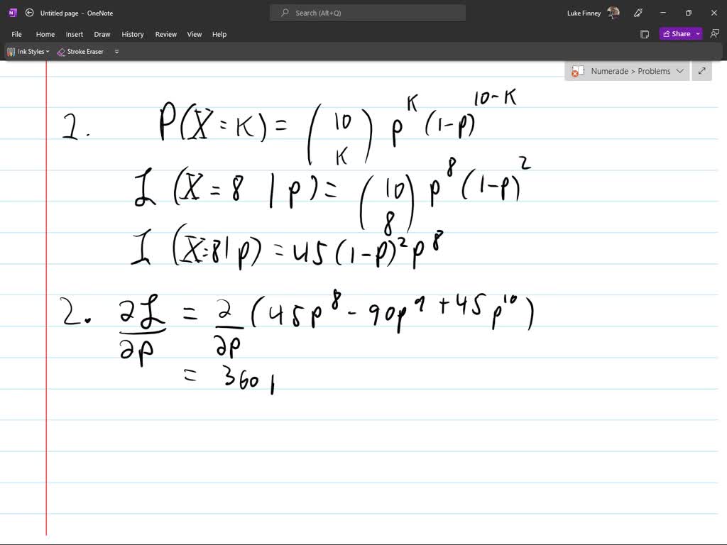 SOLVED: Question 1. Suppose we flip a coin 10 times and we record 8 heads, 2 tails. Let p be the ...