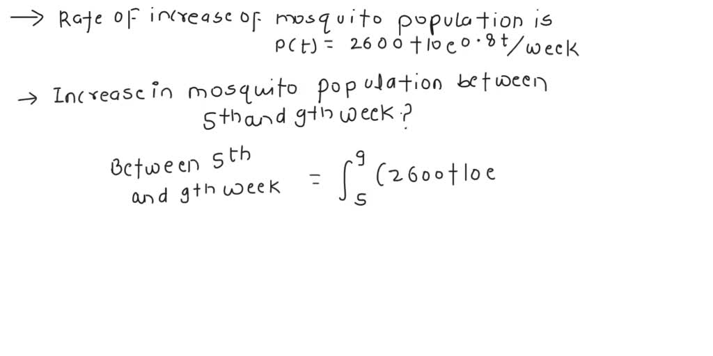 SOLVED: Hot, wet summer is causing a mosquito population explosion in a ...