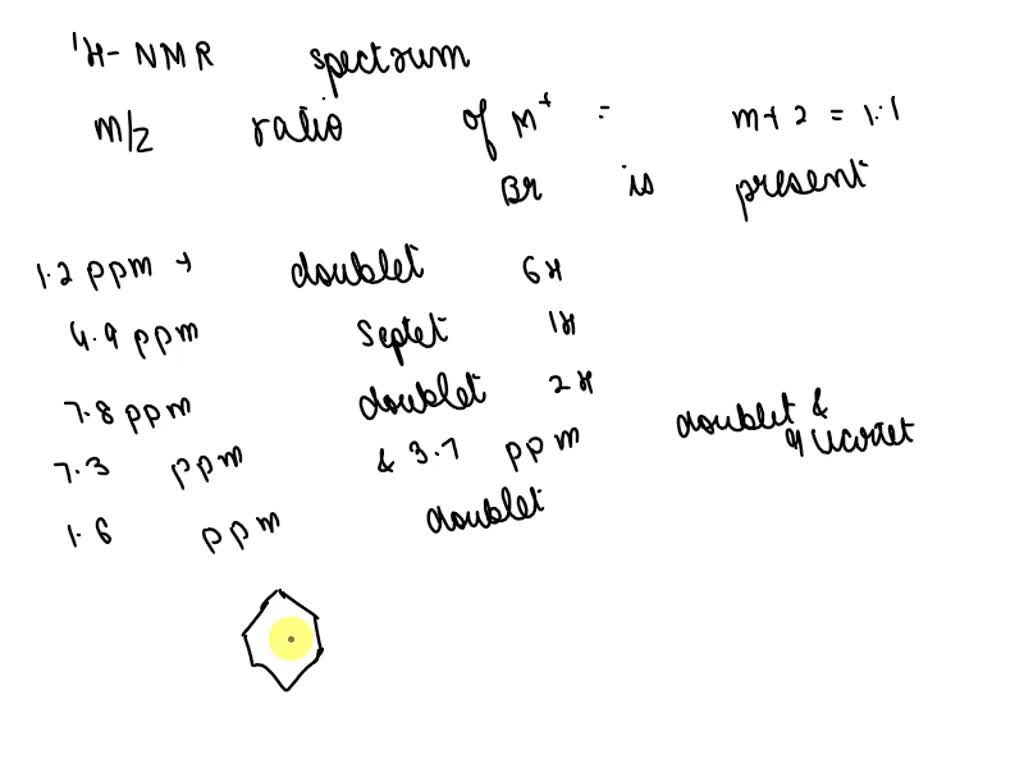 SOLVED: Use the spectral data below to determine the structure of the ...