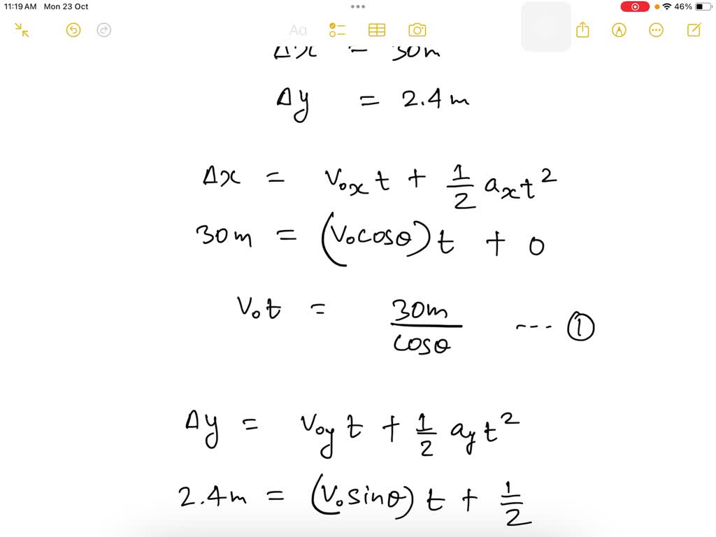 Solved Suppose A Soccer Player Kicks The Ball From A Distance 30 M Toward The Goal Find The 