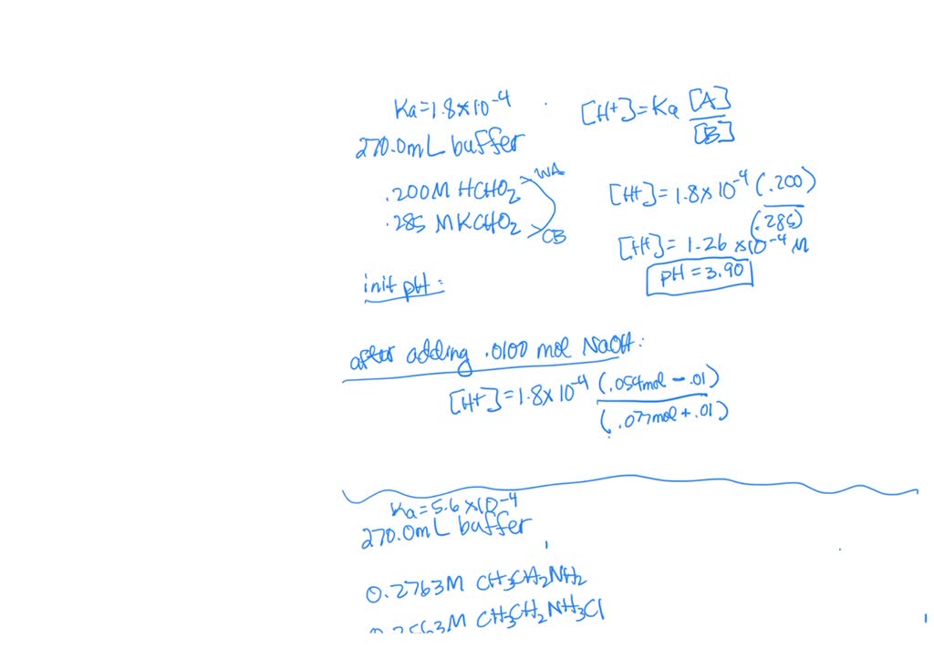 SOLVED: For each of the following solutions, calculate the initial pH ...
