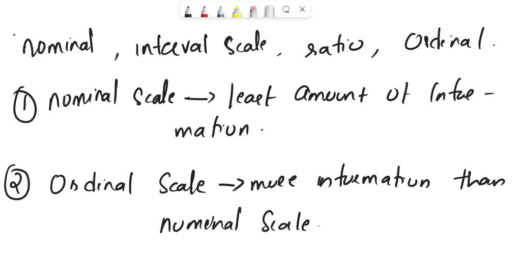 SOLVED: The ratio scale is O less sophisticated than the interval scale ...