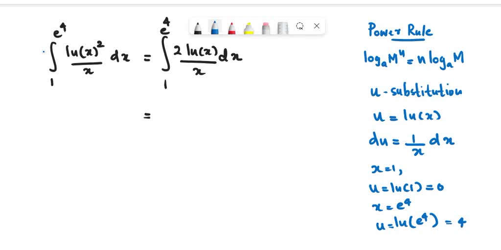SOLVED: The Integral In(e)2 dt evaluates t0 Enter here (using math ...