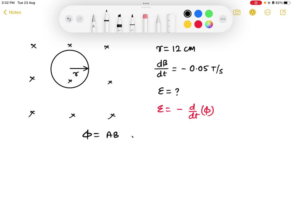 SOLVED: '5. A section of a current-carrying rectangular loop is placed ...